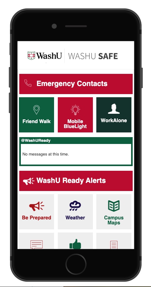 WashU Safe App | Emergency Management | WashU